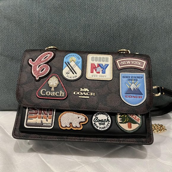 Coach | Bags | Coach Klare Crossbody In Signature Canvas With Ski ...